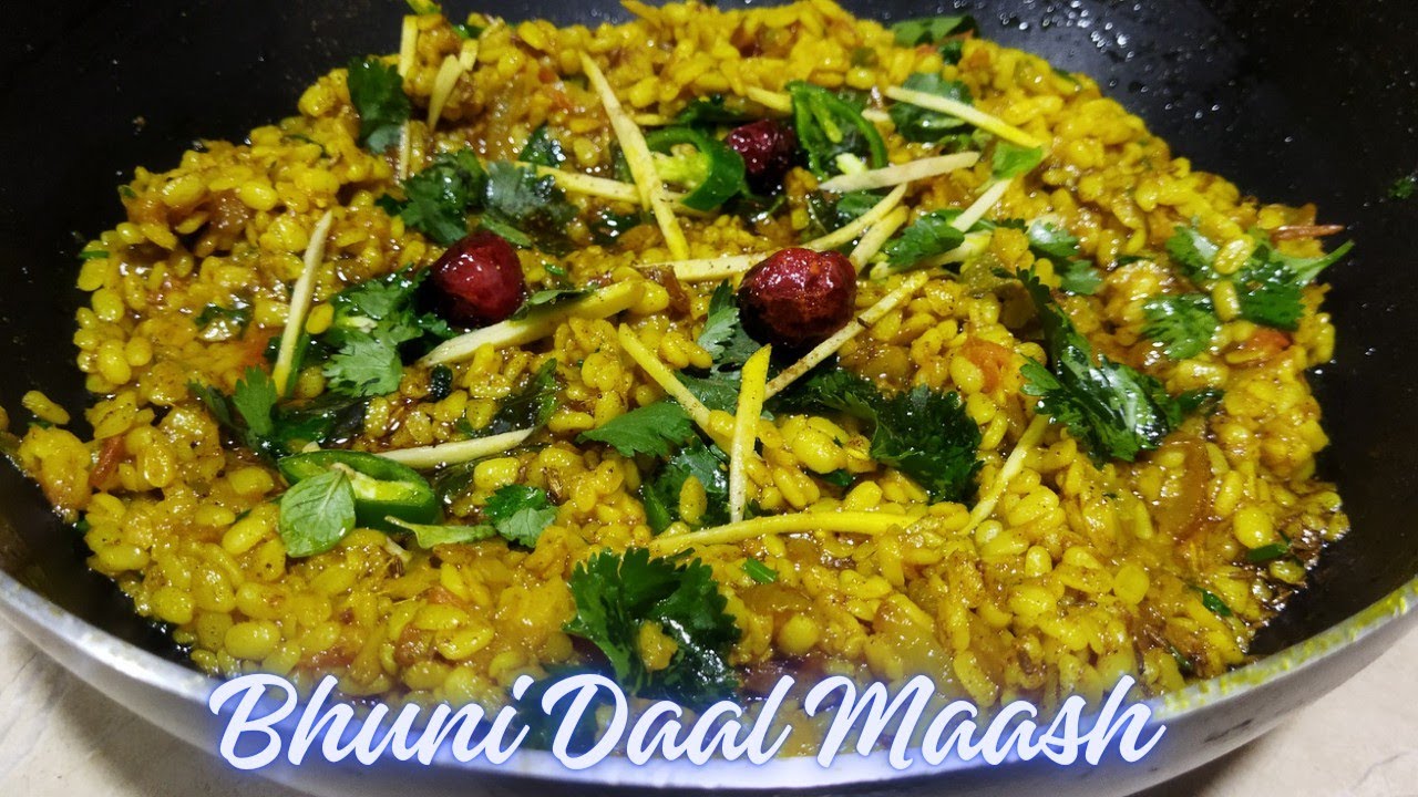 Bhuni Daal Maash.Special Recipe For Daal Lovers.ماش کی بھنی دال - YouTube