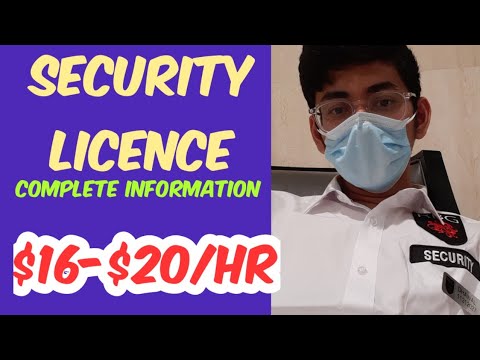How to get Security Guard Licence in Ontario , Canada? - YouTube