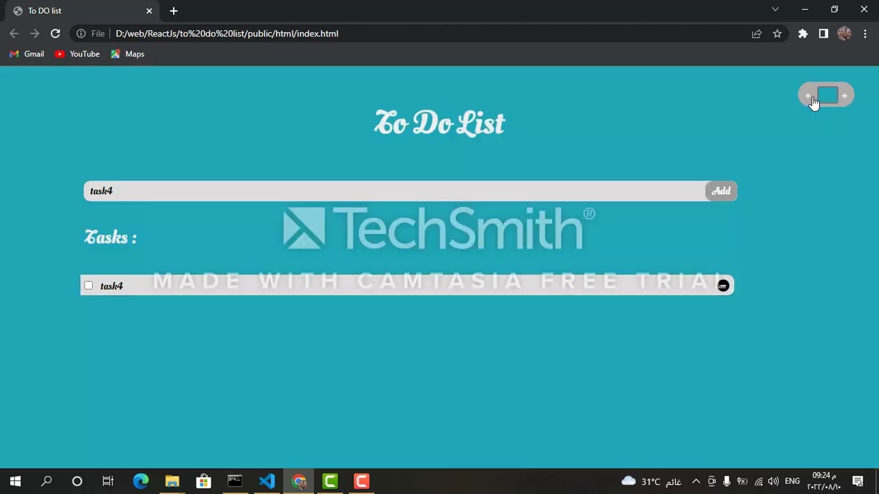 To Do List React Js YouTube To Do List React Js YouTube