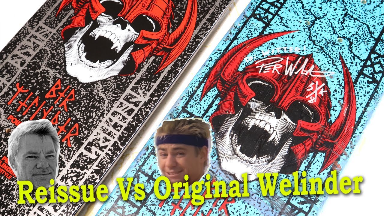 POWELL PERALTA Per Welinder skateboard deck REISSUE vs ORIGINAL - YouTube