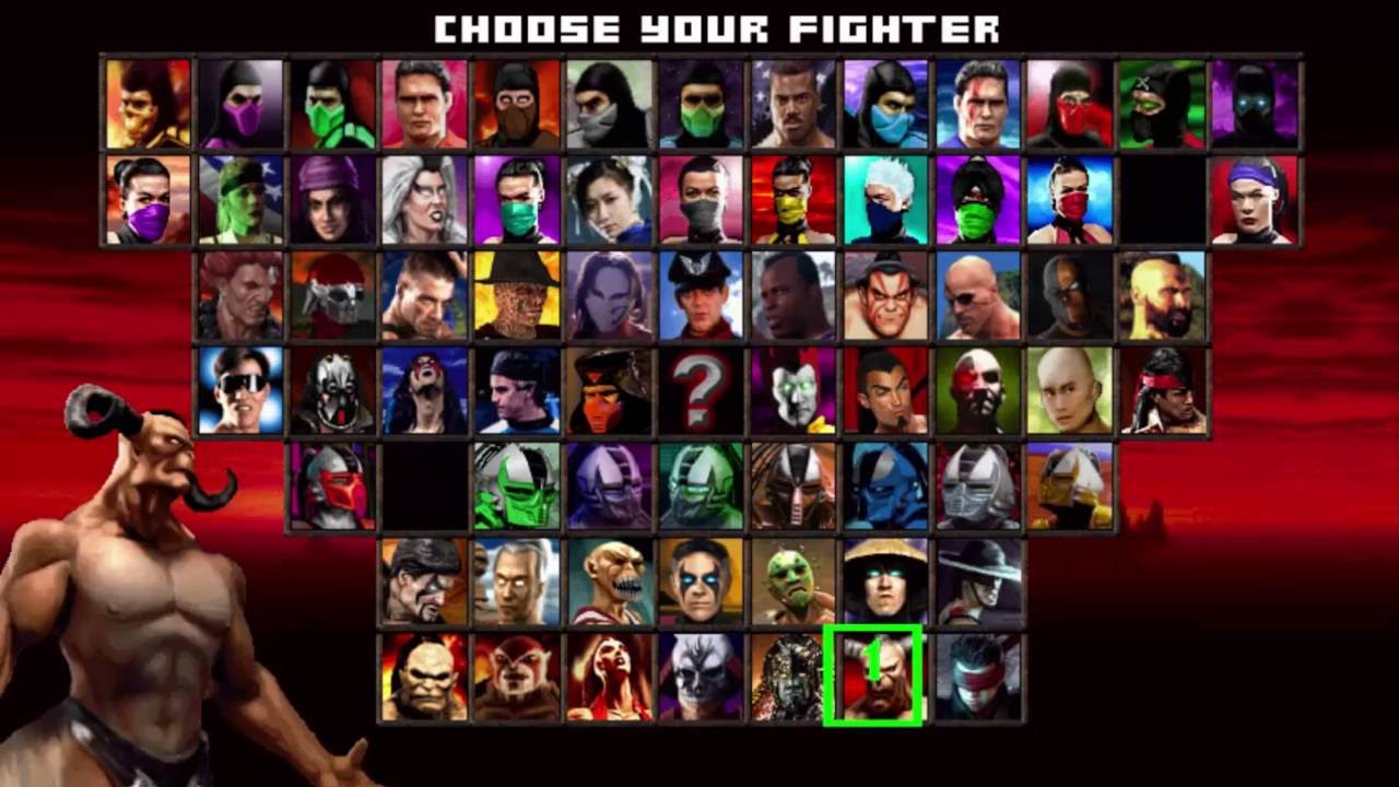 Mortal Kombat X Character Select Screen