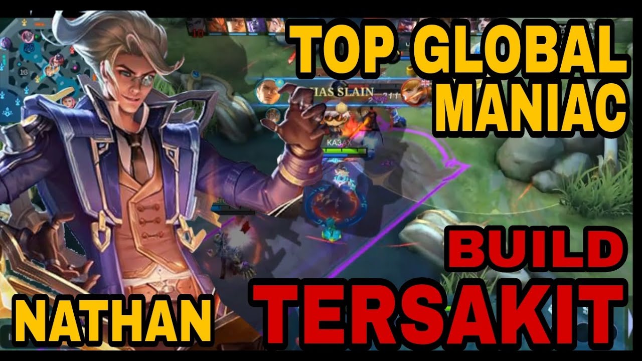 GAMEPLAY NATHAN, HERO NATHAN PALING SAKIT, BUILD NATHAN TERSAKIT ...
