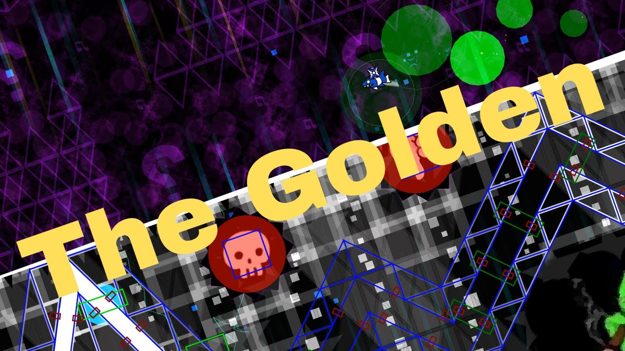 [8K] The Golden | IMPOSSIBLE | Geometry Dash | CLICKS AND HITBOXES ...
