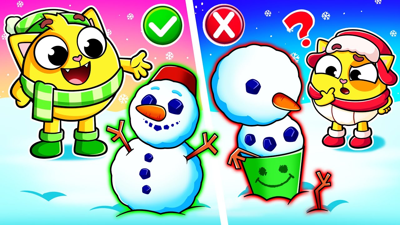 Let's Build a Snowman! ️ | Funny Winter Game for Kids | Baby Zoo Club ...