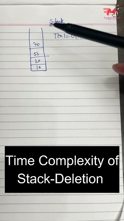Time Complexity Of Stack Data Structure Shorts Datastructure Timecomplexity Youtube 2240
