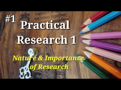 #Practical Research 1-LC1#The Nature and Importance of Research# - YouTube