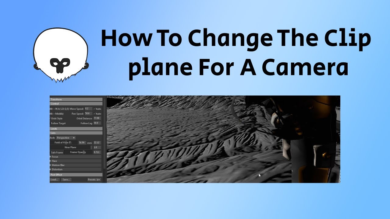 Marmoset Tutorial: How To Change The Clip plane For A Camera - YouTube
