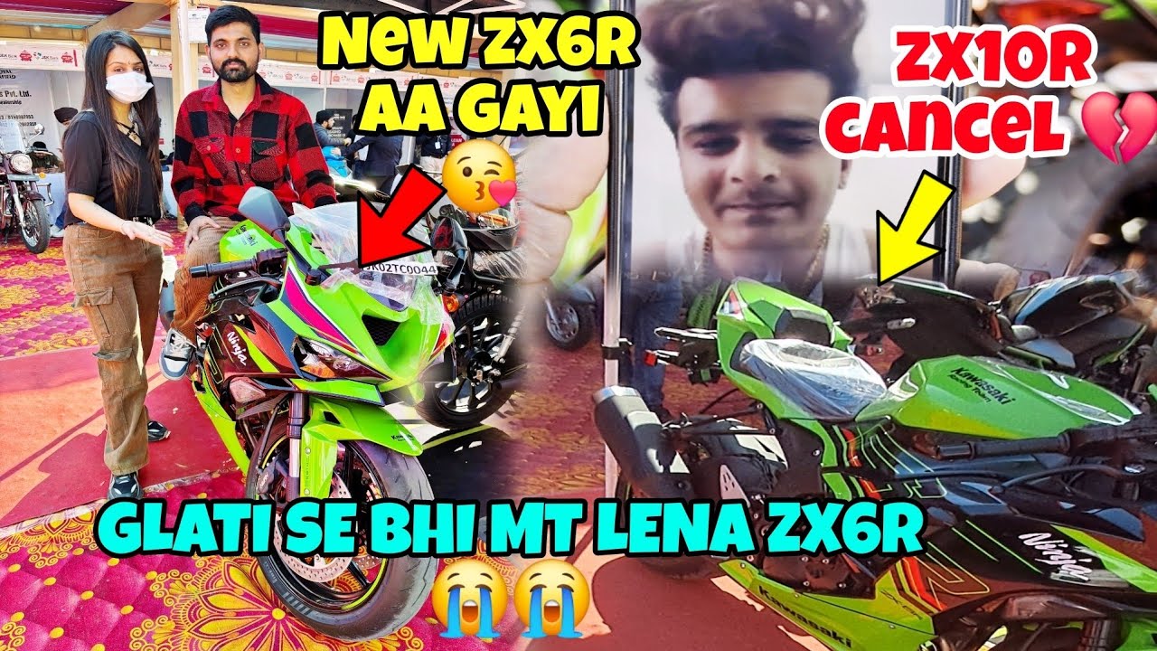 Finally India's First ZX6R IN THE HOUSE 😘 @Motovloggerjannustunts ZX10R ...
