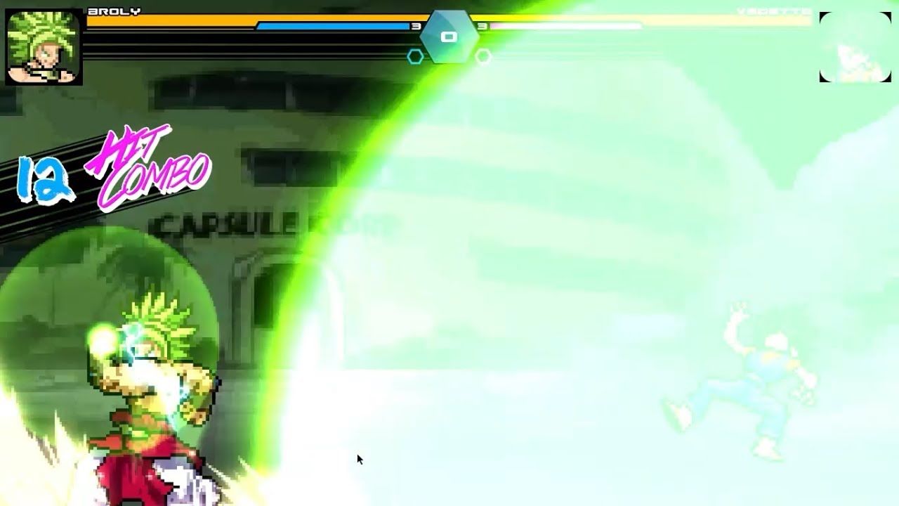 รีวิวโบรลี่!!!super saiyan legendary!! Broly(Mugen) - YouTube