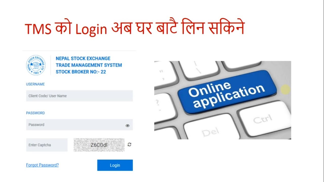 How To create TMS Login Online From Home || Secondary Stockmarket Nepal ...