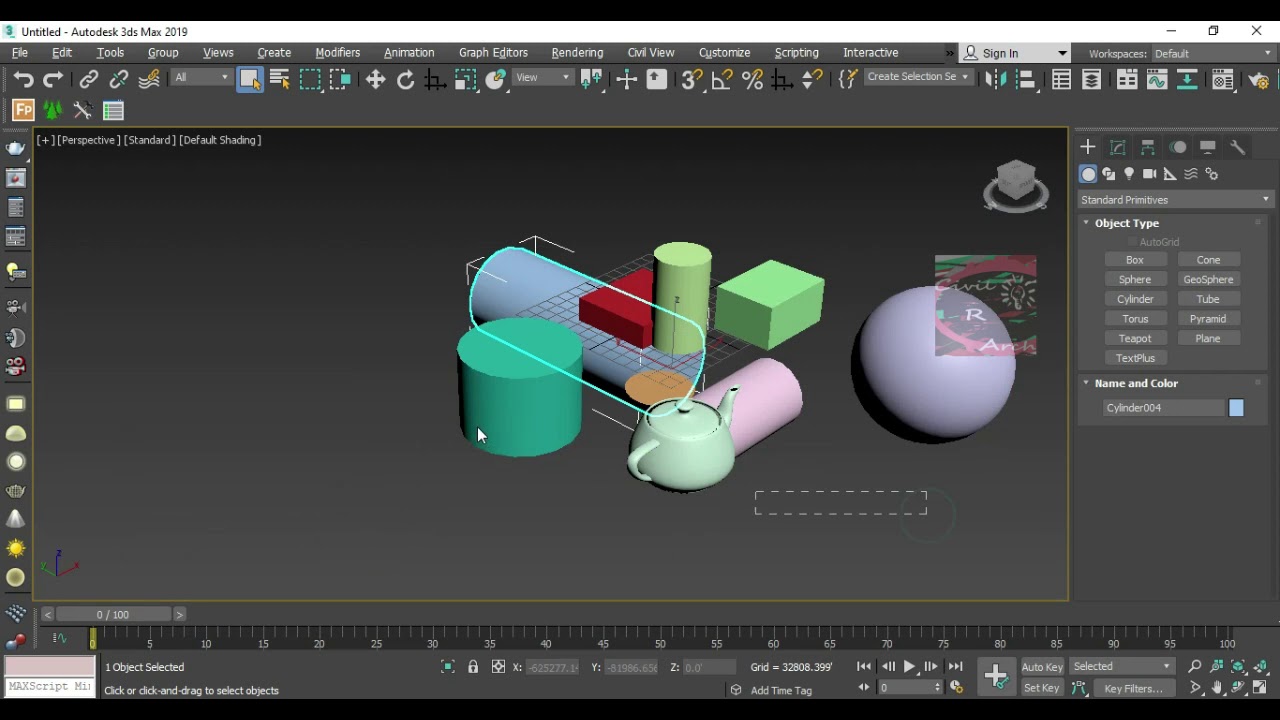 3dsmax - Lesson 4 - Object creation - YouTube
