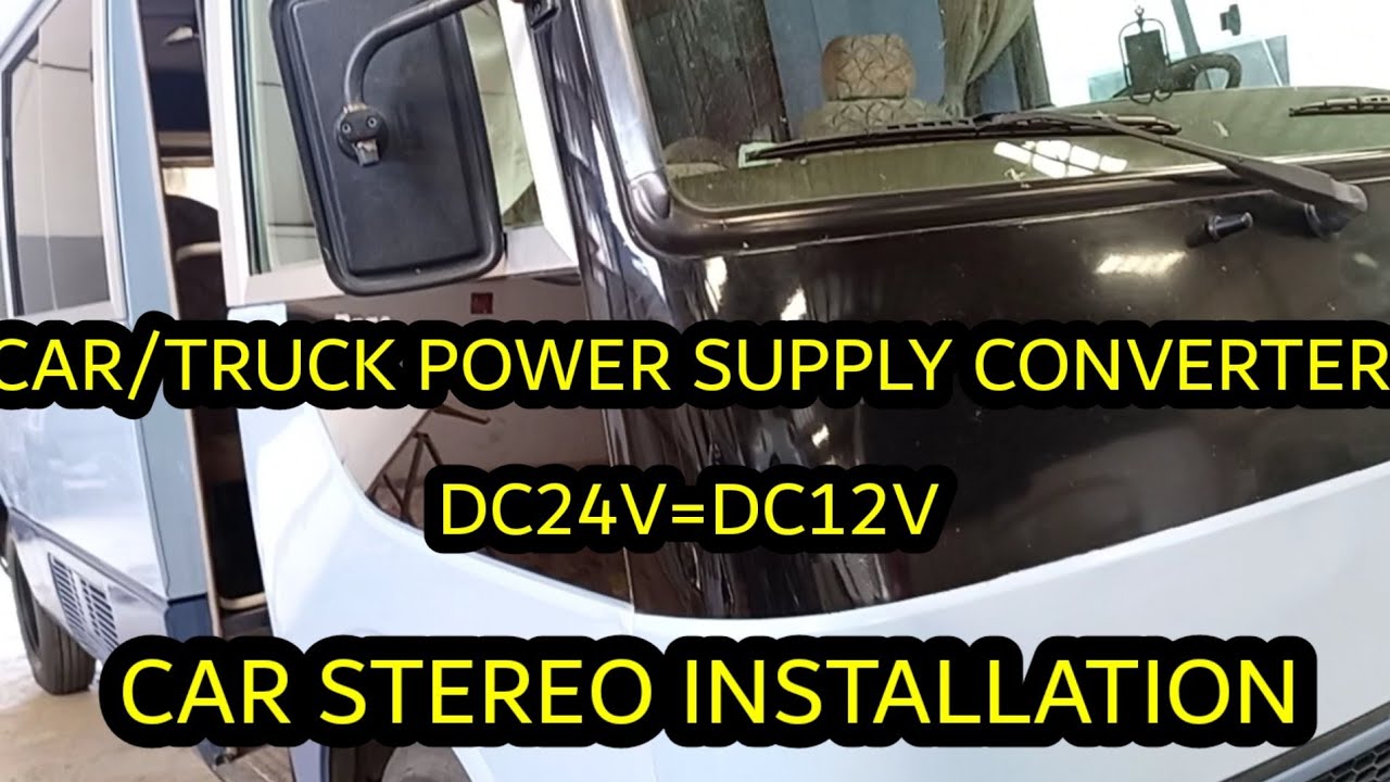 FUSO SCHOOL BUS TRUCK / STEREO INSTALLATION - YouTube