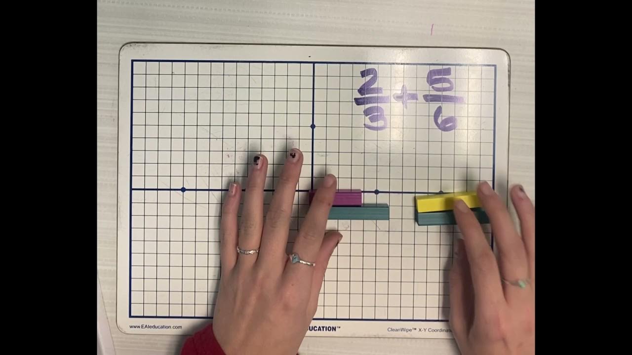Adding Fractions Using Cuisenaire Rods - YouTube