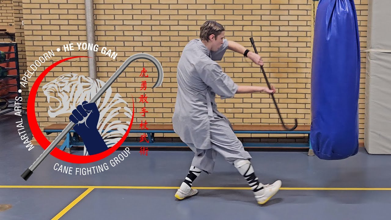 Cane Fighting: Hook Up - Strike Low - Strike - Strike Combination ...