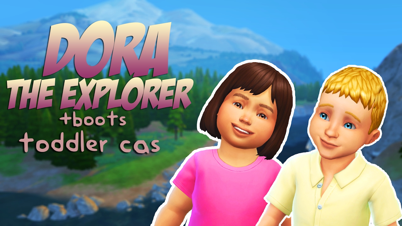 DORA THE EXPLORER CAS || The Sims 4 TODDLERS - YouTube