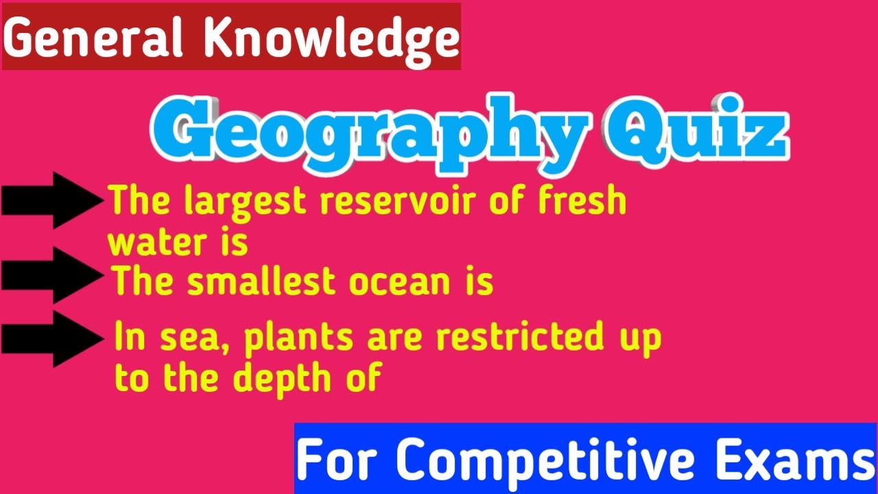 Important Geography Quiz | General Knowledge | Quiz - YouTube