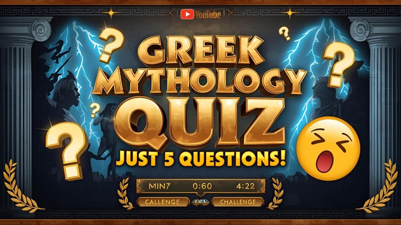 🔱 GREEK MYTHOLOGY - 5 Quick Question Quiz🏆 - YouTube