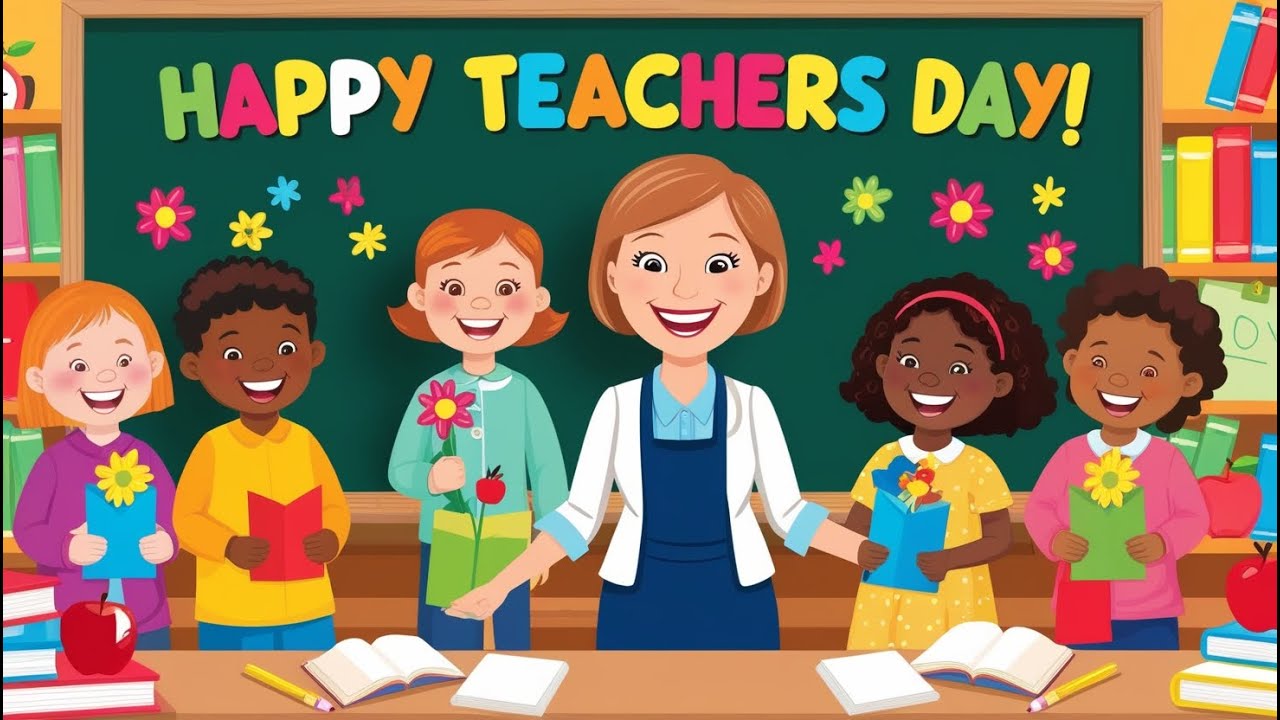 "Happy Teachers Day Song for Kids | Celebrate Teacher Appreciation with ...