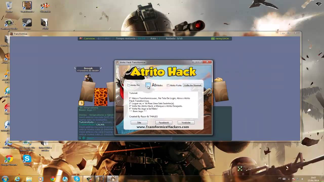 Atrito hack transformice 2014 - YouTube