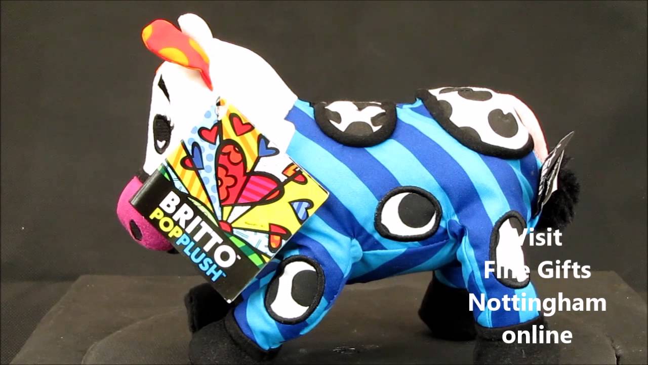 Disney Britto Andy The Cow Mini Soft Toy - Romero Britto Pop Plush Soft ...
