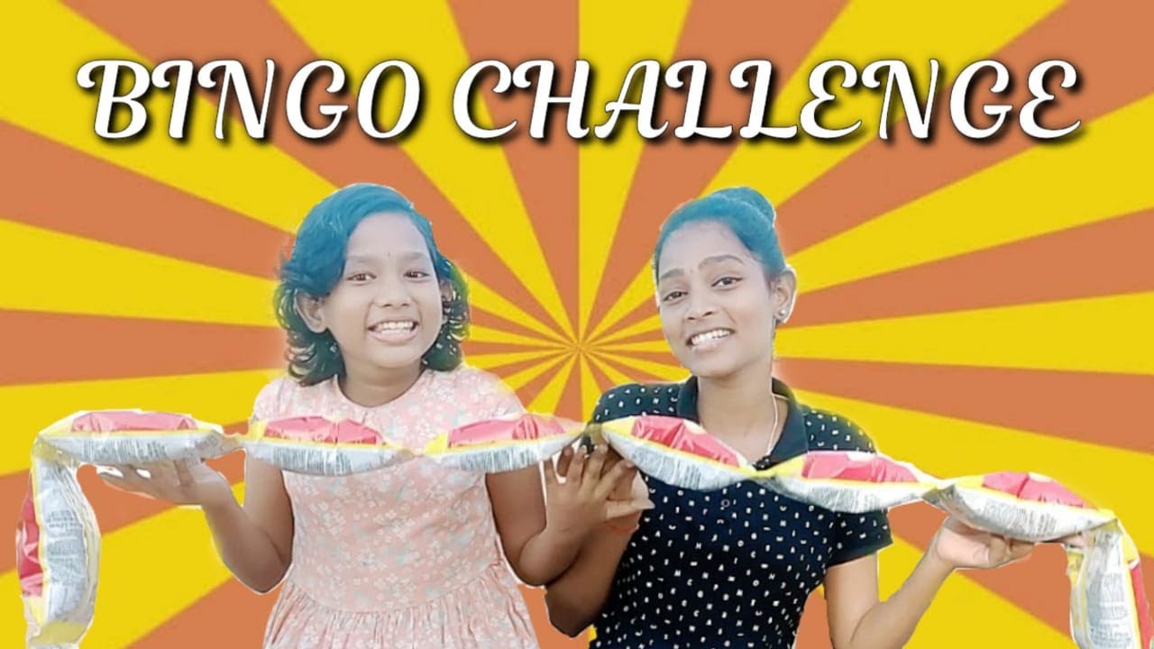 CHIPS CHALLENGE - 10 BINGO CHIPS EATING - FOOD CHALLENGE || sisters ...