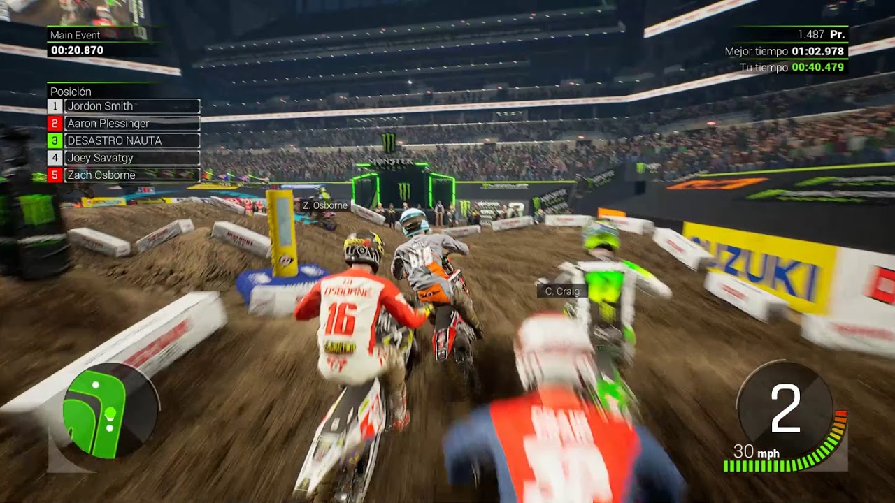 Monster Energy Supercross 2 - PC Gameplay Ultra Settings - YouTube