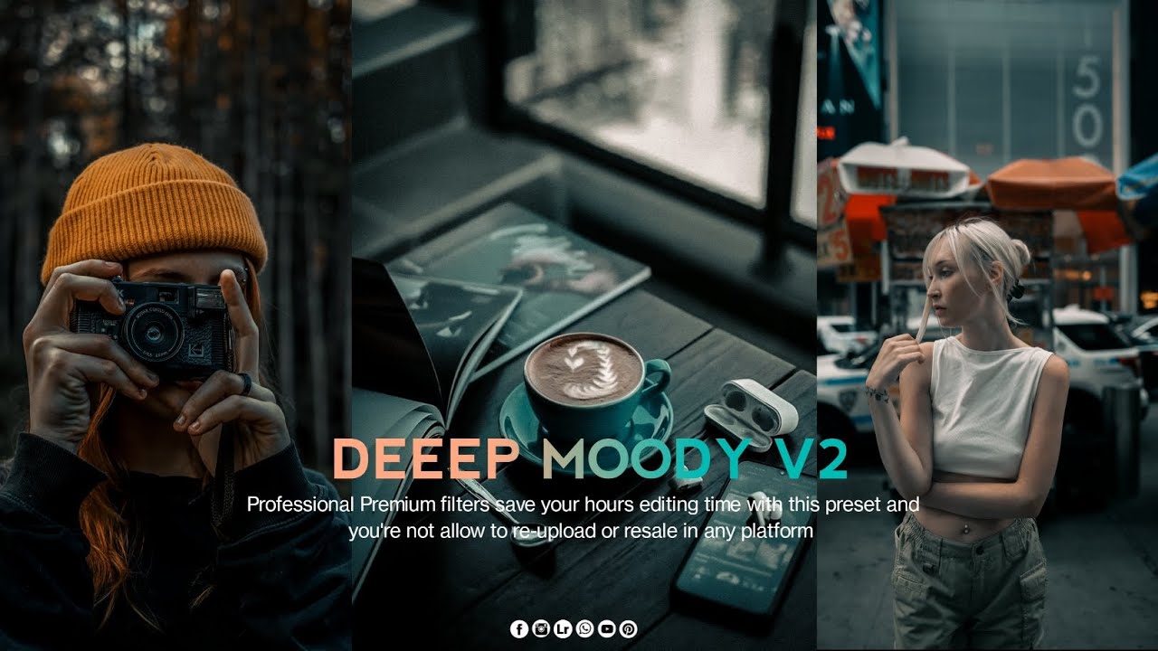 DEEP MOODY V2 | Lightroom Mobile Preset Free DNG | Lightroom presets - YouTube