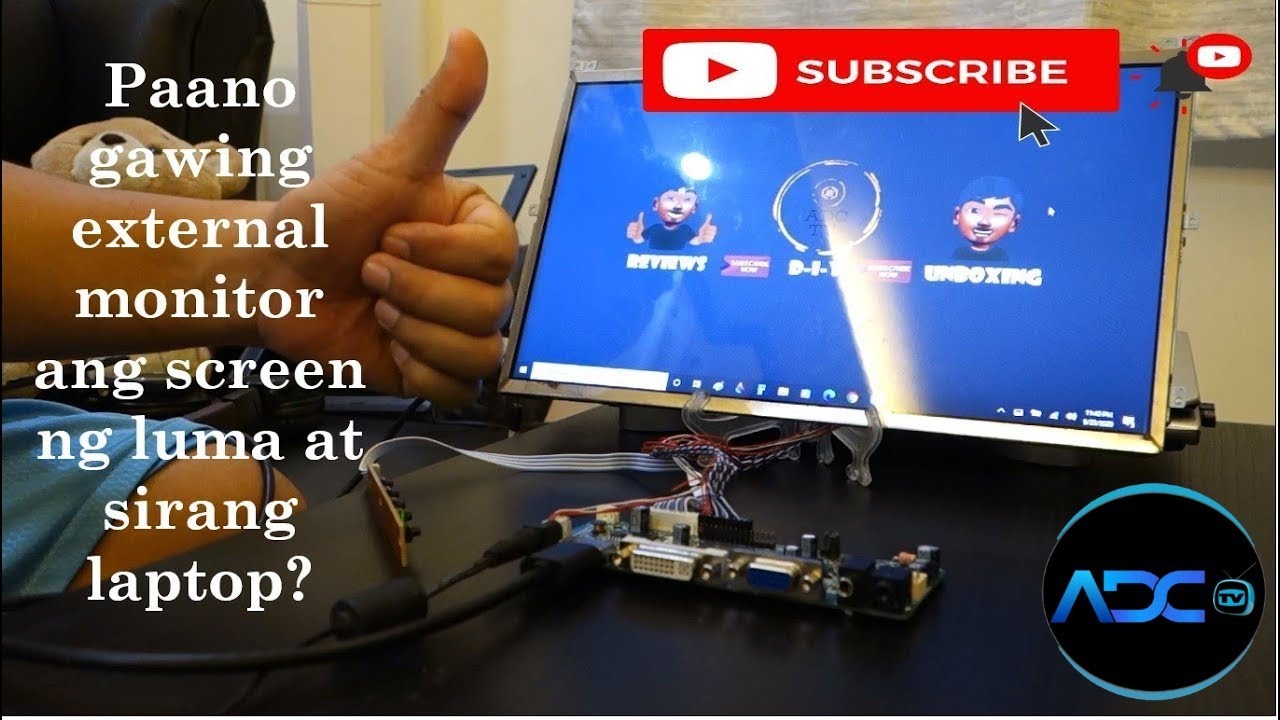 DIY EXTERNAL MONITOR FROM A DEAD LAPTOP - YouTube