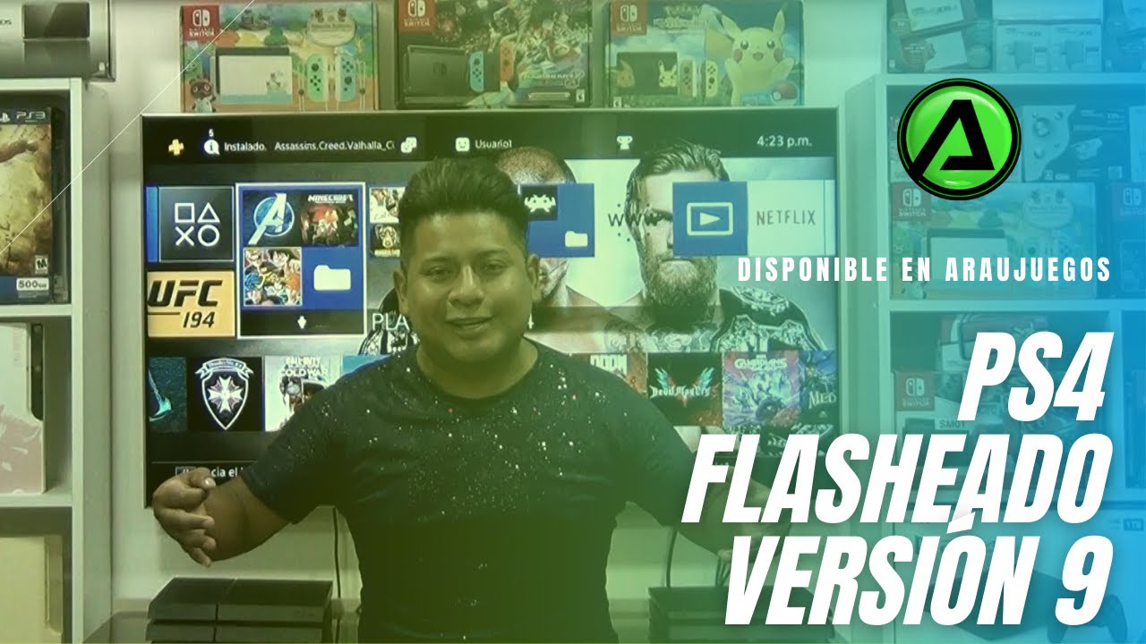 PS4 FLASHEADO VERSIÓN 9 (COMBO GAME) FULL JUEGOS - YouTube