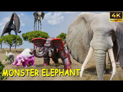 ◀ Legendary Monster Elephant Size Comparison 3D ▶| MONSTER MAMMOTHS vs LEGENDARY ELEPHANTS