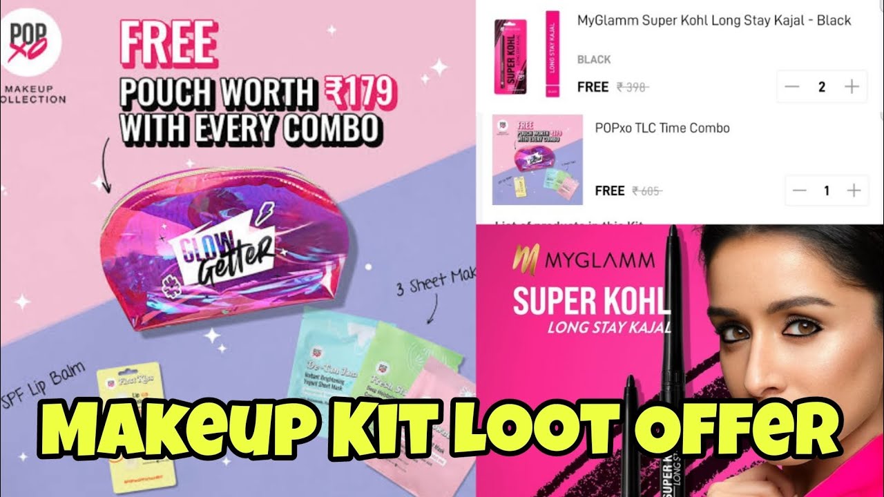 Myglamm Makeup Kit Loot Offer | Free Products Loot Offer | Shopping ...