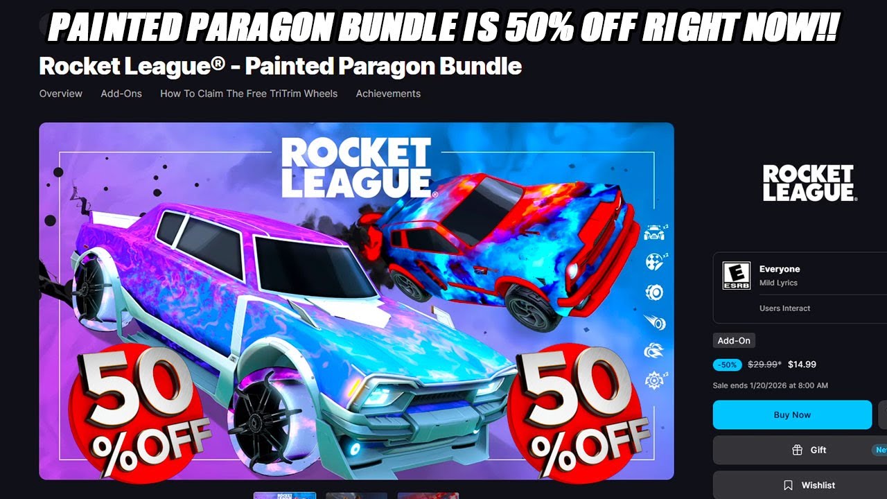 *NEW* Painted Paragon Bundle Is 50% OFF RIGHT NOW!! - Rocket League ...