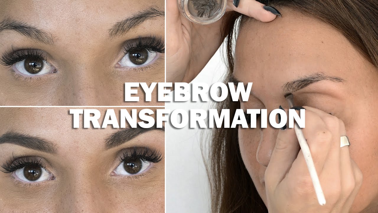 Eyebrow Transformation (with subs) - Linda Hallberg Makeup Tutorials ...