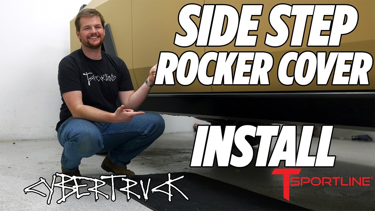 Cybertruck Side Step Rocker Cover Installation Instructional Video, DIY ...