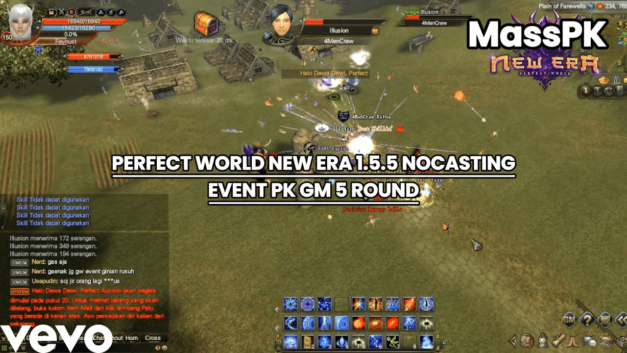 Event PK GM Perfect World New Era 1.5.5 Nocasting - YouTube