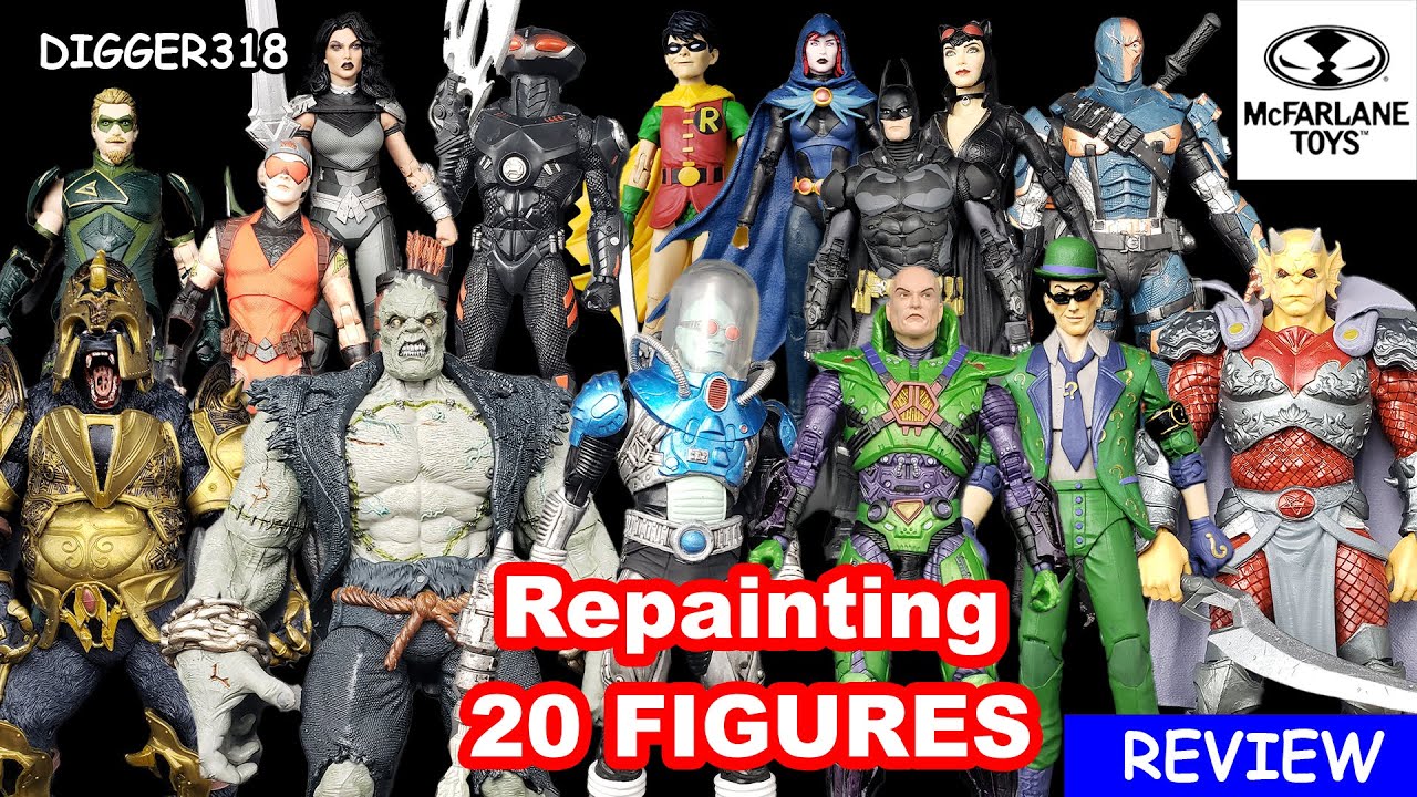 Re Painting 20 Mcfarlane DC Multiverse Collection FIGURES 2023 4K - YouTube