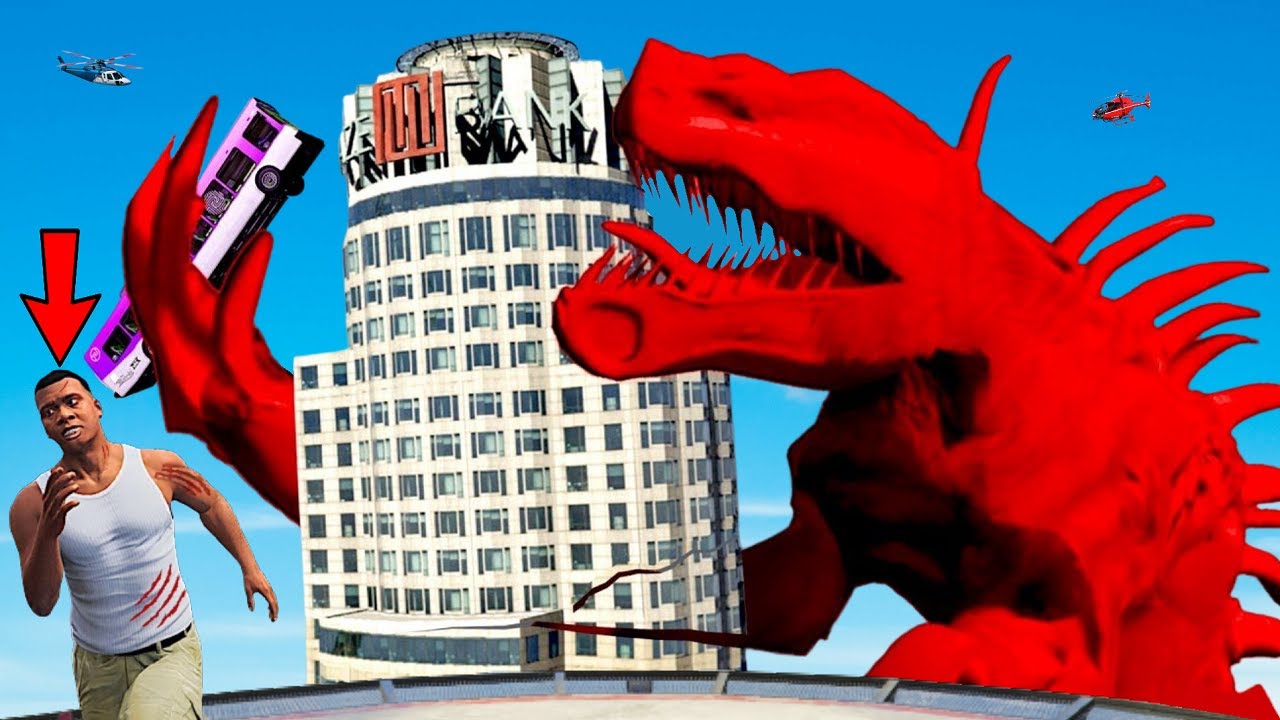 Biggest MONSTER Vs Franklin Fight AND Destroys Los Santos In GTA 5 ...