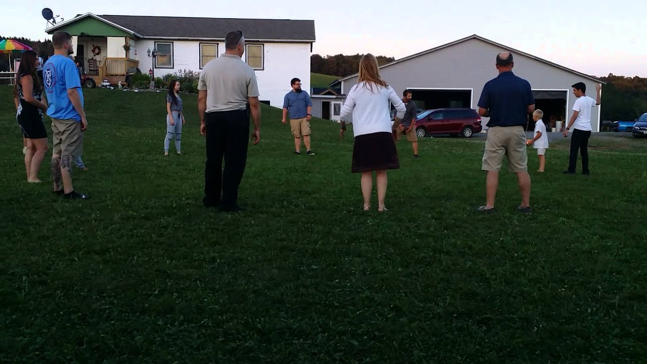 Playing ball at Maegan's wedding! - YouTube