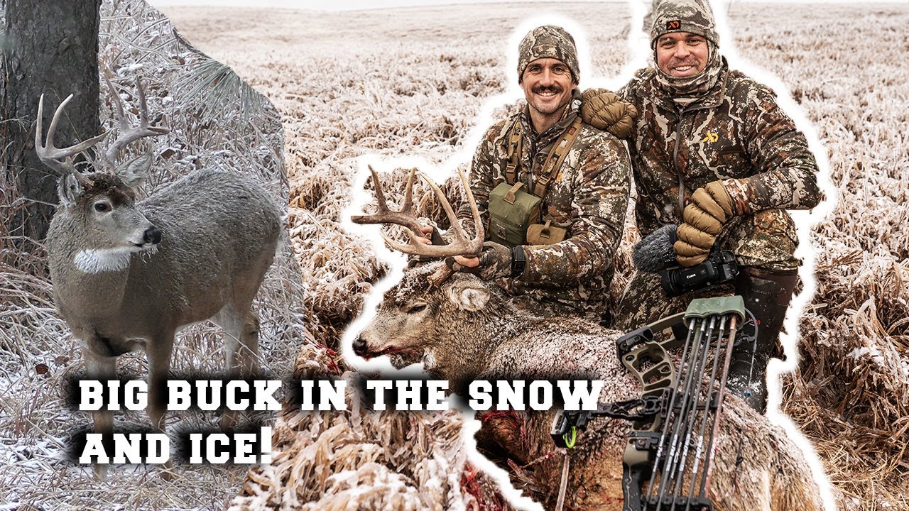 Big Buck in the Snow and Ice! Awesome Rut Hunt! - YouTube