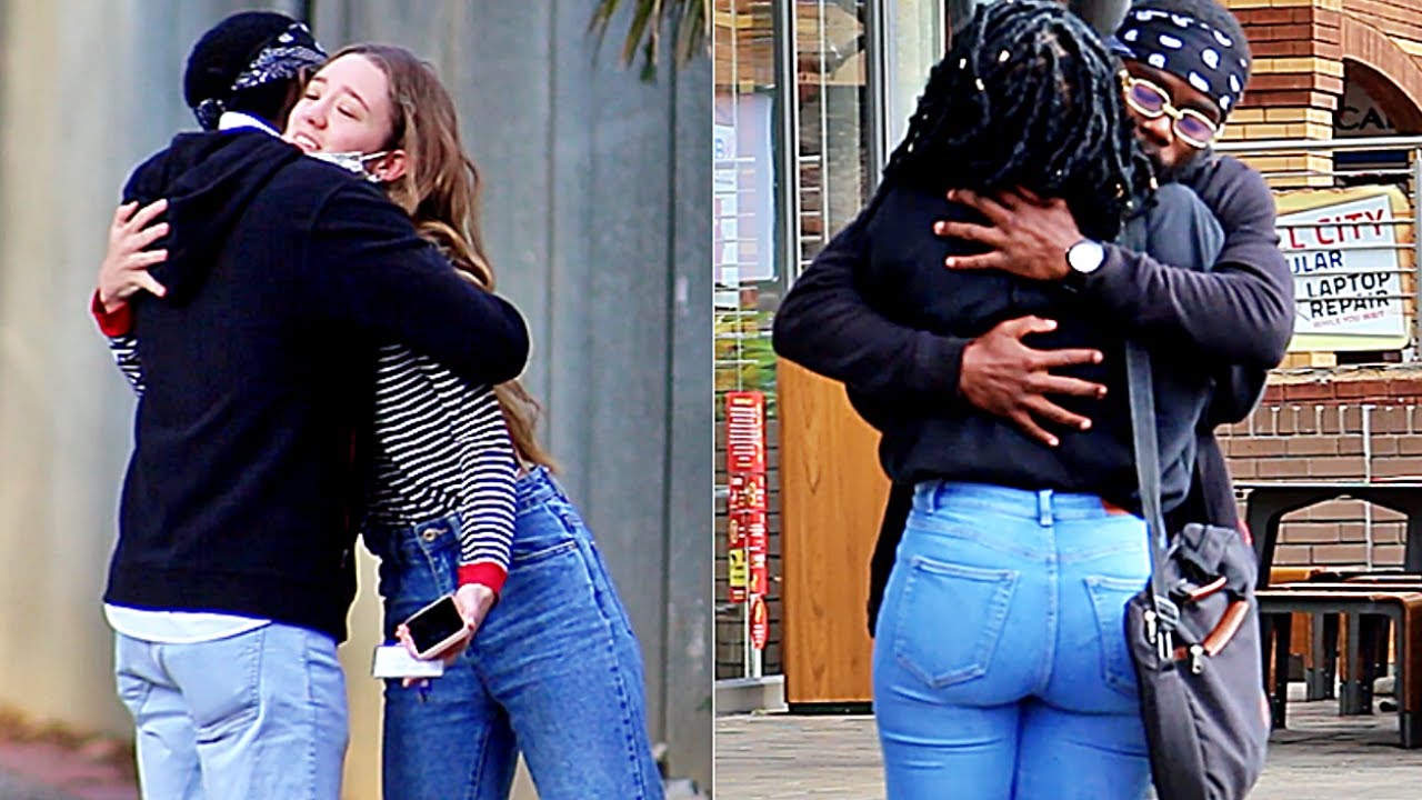 Hugging Random Girls On The Street🔥😍 - YouTube