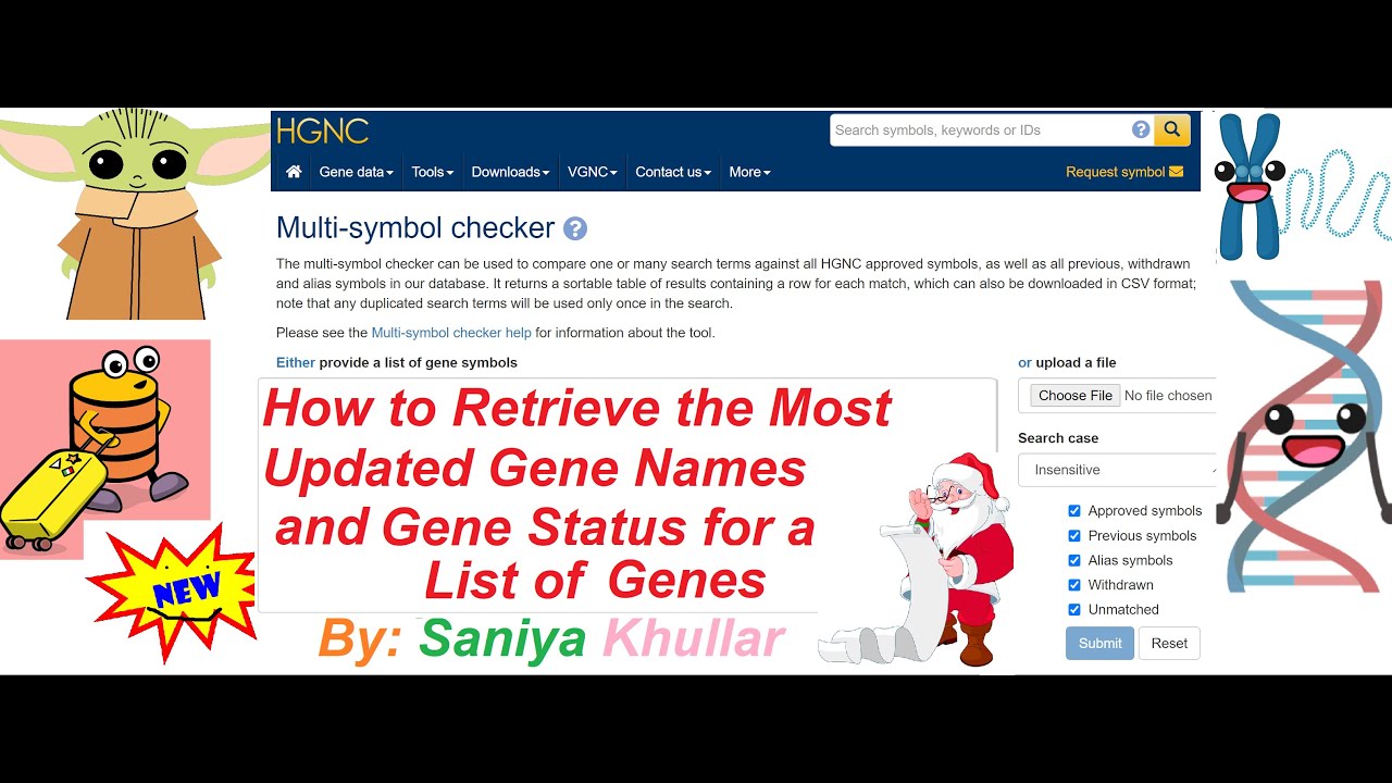 Retrieving Updated Gene Names and Gene Status for a List of Genes - YouTube