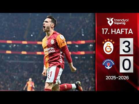 Galatasaray (3-0) Kasımpaşa | MAÇ ÖZETİ | 17. Hafta - 2025/2026