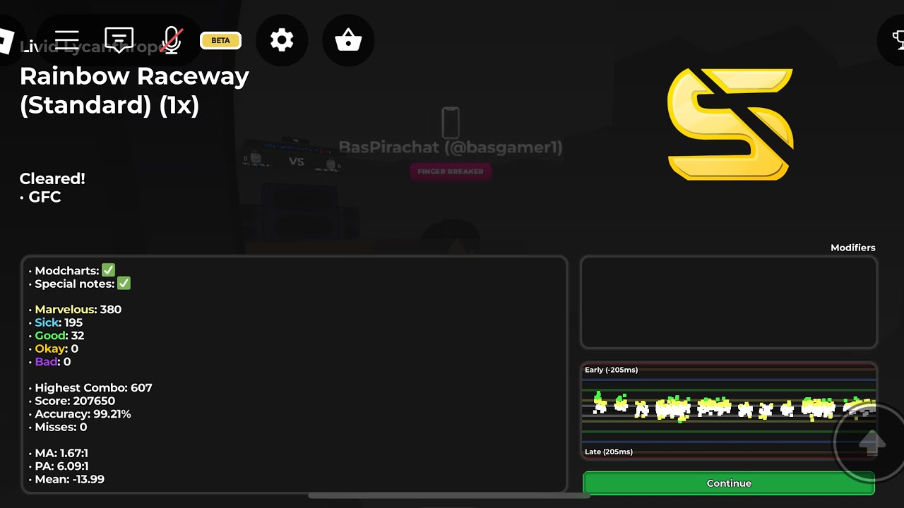 FNF Roblox : Rainbow Raceway Full combo - YouTube