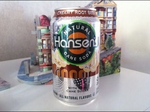 Natural Hansen's Cane Soda Creamy Root Beer - Produit Américain. - YouTube
