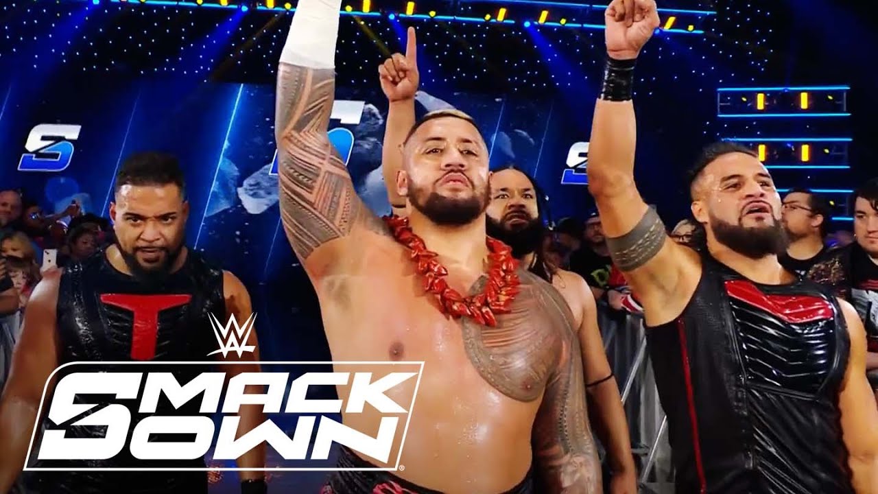 Solo Sikoa, Bloodline Take Down Roman Reigns, Big Jim Uso | WWE ...