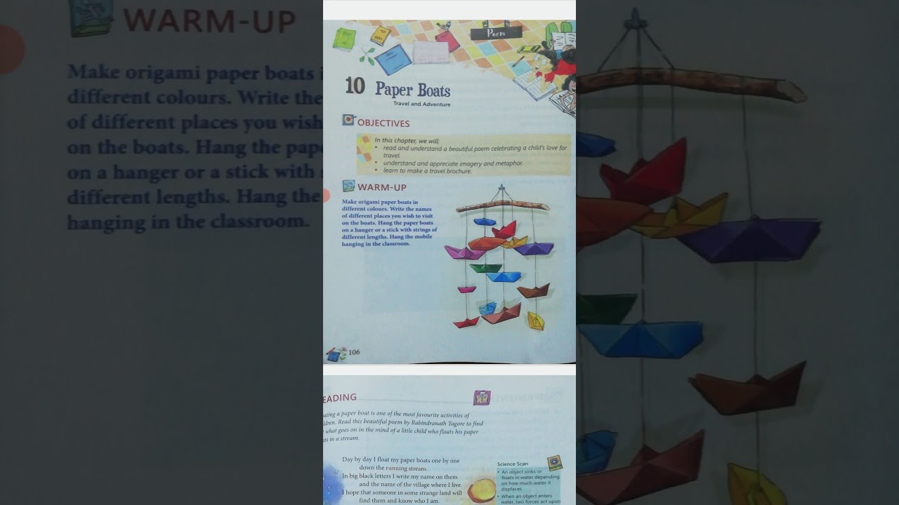 Class 5 Poem 11 Paper Boats English alive coursebook 5 - YouTube