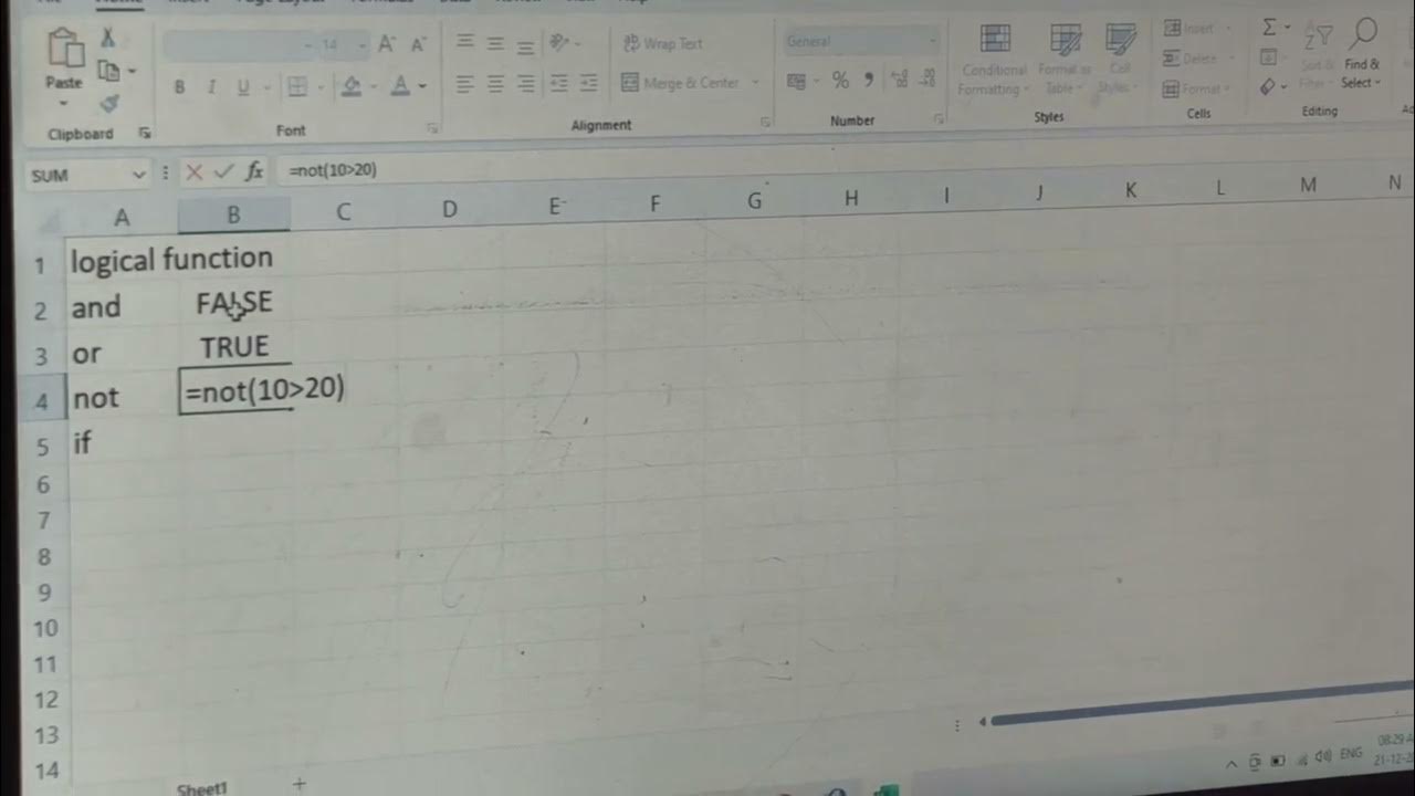 LOGICAL FUNCTION - YouTube