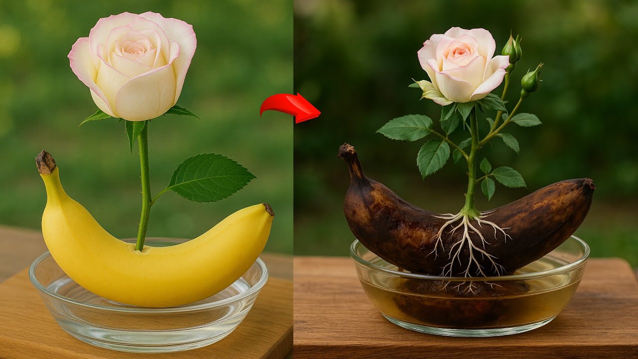 Simple Rose Propagation Using Bananas – Anyone Can Do It! - YouTube