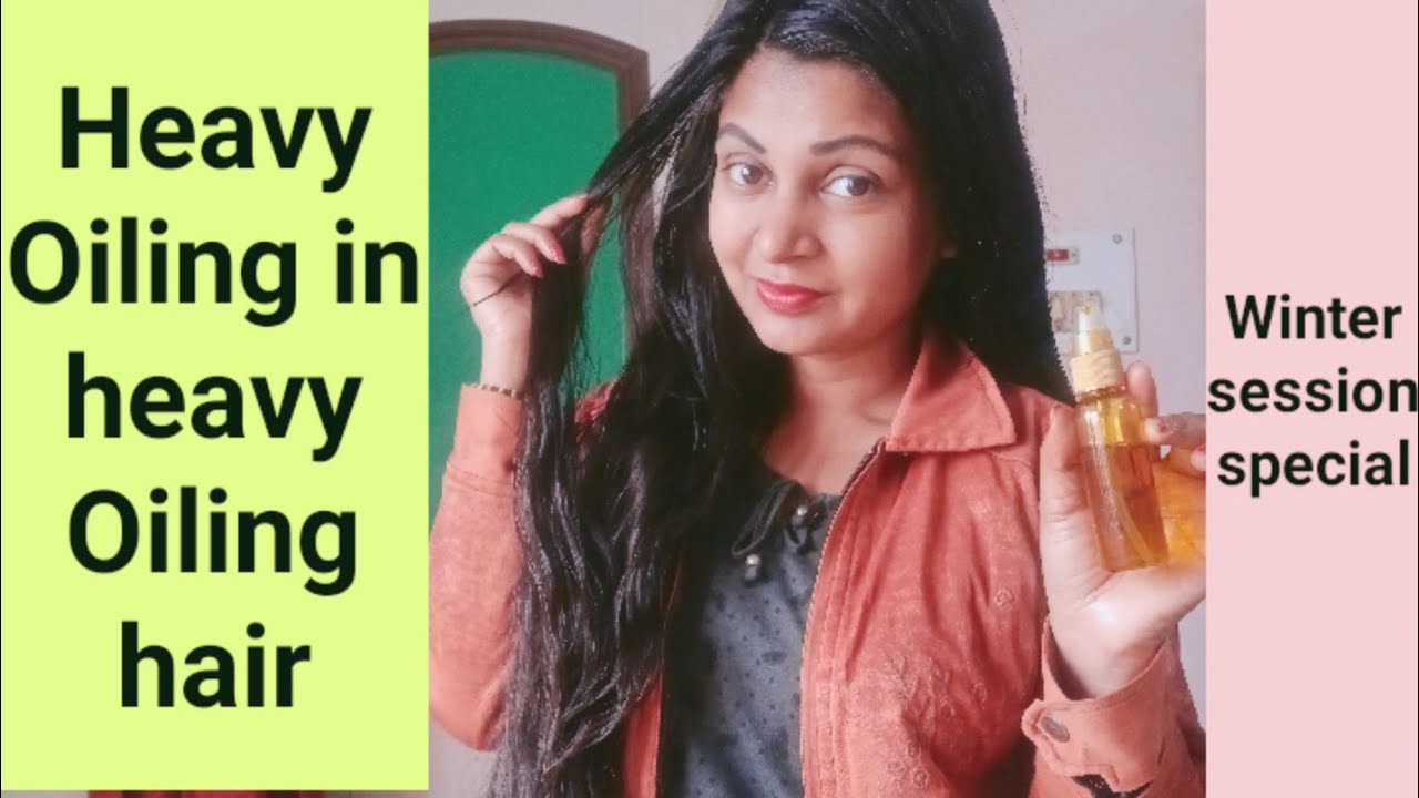 HEAVY OILING IN Heavy Oiling hair.. Oiling hair में heavy Oiling.😱♨️👍 ...