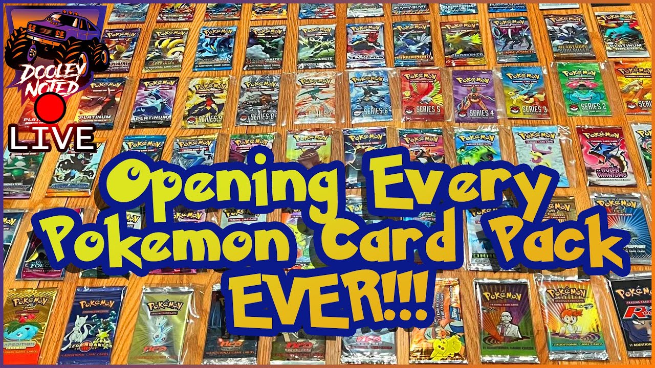 Opening One of Every Pokemon Card Pack Ever! - YouTube
